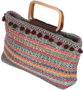 Valiclud Sac Main Femme Cabas Tissé Paille Capacité Spacieuse Portable pour Rangement Mode été Plage