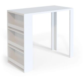 Vicco Table de bar, Blanc, 57 x 117 cm Vicco