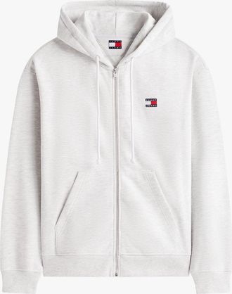 Tommy Hilfiger Sweat &agrave; capuche zipp&eacute; en coton m&eacute;lang&eacute;