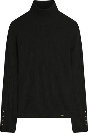 Cinque Cinque, Femme, Pulls, Noir, Taille: 40 FR Col roul&eacute;s
