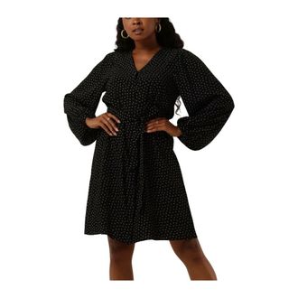 Modstr&ouml;m Anderson Print Kleid - - Dresses - Damen - Schwarzk - S