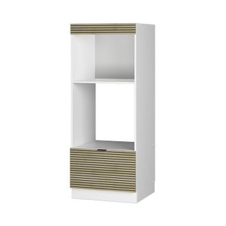 Vicco Armoire micro-ondes Fame-Line, Panneau en ch&ecirc;ne, 60cm ouvert