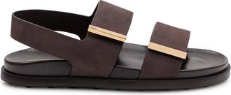 Tod's Femme, Chaussures, Brun, Taille: 38 1/2 EU Sandale Slingback &agrave; Double Bride