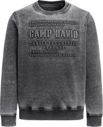 Camp David Sweater mit Ausbrenner-Effekten