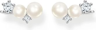 Thomas Sabo Thomas Sabo Damen Ohrstecker ear climber weiße Stein 925 Sterlingsilber H2211-167-14