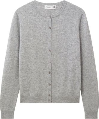 Pringle Of Scotland Kaschmircardigan mit Rundhalsausschnitt - Grau