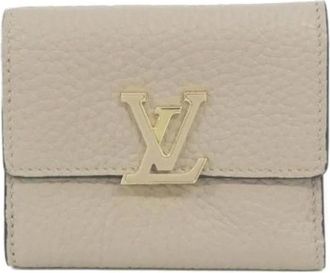 Louis Vuitton Portefeuille Vintage Pre-owned (tri-pli) - Femme - Pre-owned - Beige - Taille: ONE Size