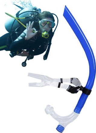 Generico Schnorchel zum Schwimmen: Silikonkonstruktion f&uuml;r PC, 42,6 cm, Schnorchel, kleines Schwimmen, Halterung und Kopfband, Kopfband, Mundst&uuml;ck f&uuml;r Erwachse