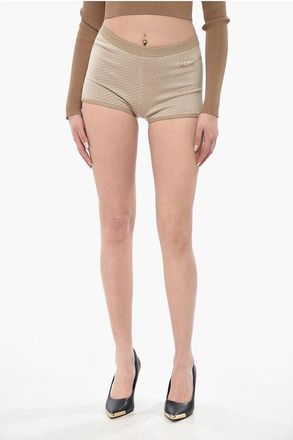 Fendi Jacquard Knit Monogram Shorts size 40
