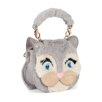 Braccialini Sac &agrave; bandouli&egrave;re en forme de chat - Femme - Sacs - Gris - Taille: ONE Size