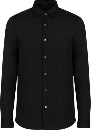 Emporio Armani ASV Lyocell-Mischgewebe Jersey Shirt - - Shirts - Herren - Schwarzk - XL