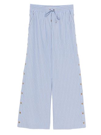 Zimmermann pantalon &agrave; d&eacute;tails de boutons - Bleu