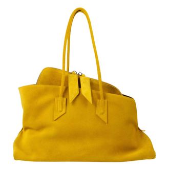 The Attico Top Handle La Passeggiata Medium - Femme - Sacs - Jaune - Taille: ONE Size