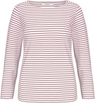 bianca Langarmshirt LOTTE in coolem Ringellook in aktueller Saisonfarbe