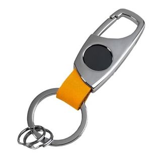 Generic Porte-clés de voiture en métal | Porte-clés rétro en cuir pour homme, porte-clés tendance pour clés de voiture, décorations de poupée, portefeuille, c