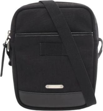 Saint Laurent unisex, Pre-owned, Noir, Taille: ONE Size Pre-owned Canvas Shoulder Bag