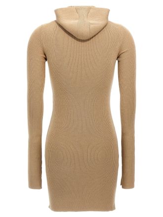 Fendi Womens Beige Wool Short Dress