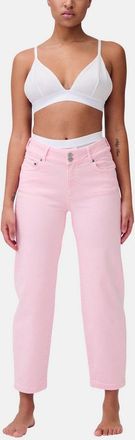 Item m6 Relaxhose CROPPED HIGH RISE DENIM Hochgeschnittener Bund, Shaping-Effekt, Five Pocket, Komfort