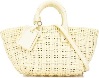 Balenciaga Hobo Bags - Faux Leather Bistro Panier XS - Gr. unisize - in Gelb - f&uuml;r Damen