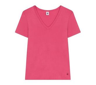 Petit Bateau A0DGR Tee Shirt Manches Courtes, Peonia, M Femme