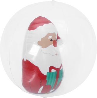 TOPBATHY Aufblasbarer Weihnachtsball Weihnachtsmann Motiv Schnelle Inflation Festliche Au&szlig;en-Dekoration f&uuml;r Garten Terrasse Weihnachten Party Atmosph&auml;re