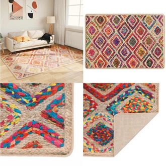 vidaXL Tapis lavable multicolore 160x230 cm antid&eacute;rapant - Tapis de sol - Tapis lavable