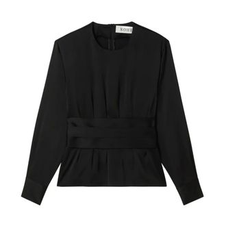 R&oacute;he Damen, Blusen & Hemden, Schwarzk, LGr&ouml;&szlig;e