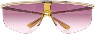 Chlo&eacute; GOLD-GOLD-GREY Platinum Metal Sunglasses - Gold