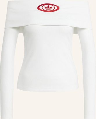 adidas Originals Adidas Originals Off-Shoulder-Longsleeve weiss