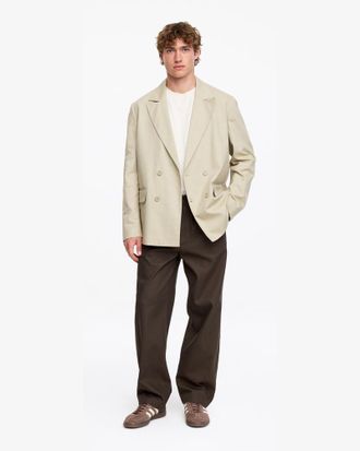 Arket Zweireihiger Blazer -Beige