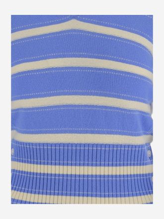 Guest In Residence Striped Cashmere Sweater - Blue