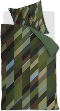 Beddinghouse Sackville bettw&auml;sche-Set 2 TLG. - 135x200 - Gr&uuml;n - Baumwollsatin - mit Rei&szlig;verschluss