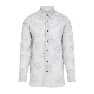 Dries Van Noten Button-Up Hemd mit geradem Kragen - - Shirts - Herren - Wei&szlig; - L