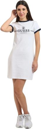 Guess Femme, Robes, Blanc, Taille: 42 FR Mila SS Short Dress