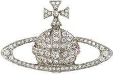 Vivienne Westwood Bas Relief Brosche - - Accessories - Damen - Grau - ONE SIZE