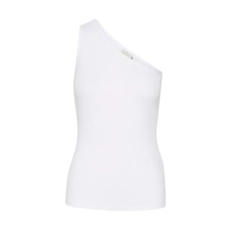 Kaffe One Shoulder Top Optical White - - Tops - Damen - Wei&szlig; - L