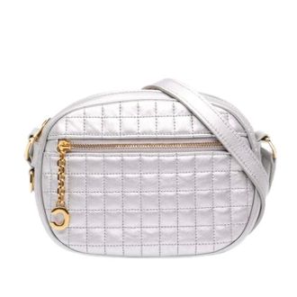 Celine Sac bandouli&egrave;re matelass&eacute; doccasion - Femme - Pre-owned - Gris - Taille: ONE Size