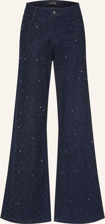 Joseph Ribkoff Wide Leg Jeans Mit Schmucksteinen blau