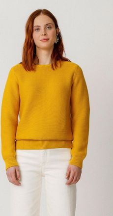 SKFK Damen vegan Pullover Iradi Gelb
