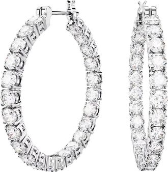 Swarovski Swarovski Kreolen f&uuml;r Damen- Rhodiniert- Wei&szlig; Matrix 5647715 - - Accessories - Damen - Grau - ONE SIZE