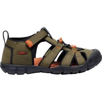 Keen Kinder Sandalen SEACAMP II CNX Y-DARK OLIVE/GOLD FLAME