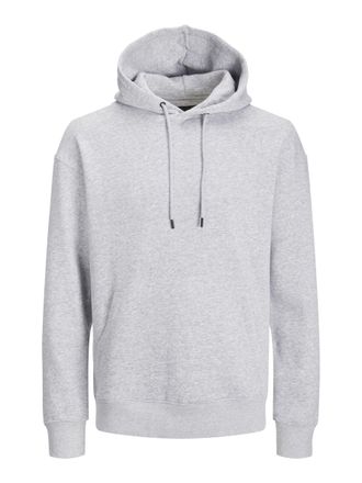 Jack & Jones Jack & Jones Herren Jjestar Basic Sweat Hood Kapuzenpullover, Light Grey Melange, XXL EU