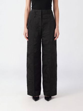 Ulla Johnson Pantalon Carine tailleur taille haute en cr&ecirc;pe