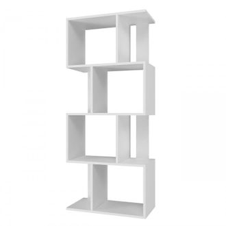 Hucoco Hucoco - cdf Offenes B&uuml;cherregal Fiesta 4P Farbe: Wei&szlig; F&uuml;r Wohnzimmer, B&uuml;ro und Arbeitszimmer Regal f&uuml;r B&uuml;cher und Spielzeug Modern Ideal f&uuml;r