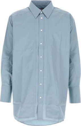 Ami Homme, Chemises, Bleu, Taille: S Chemise Bords F Edge Stitching Shirt
