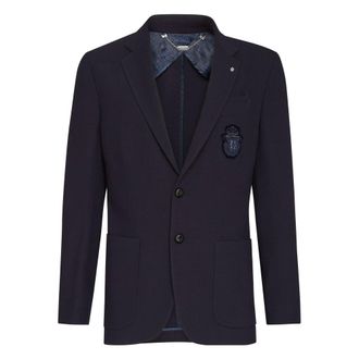 Billionaire Boys Club Homme, Vestes, Bleu, Taille: M Blazer Crest