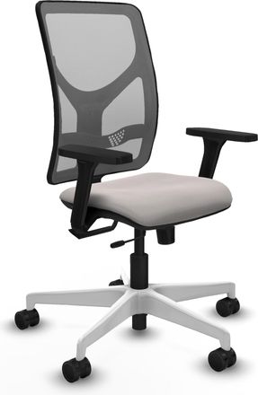 Piqueras y Crespo Stuhl mit R&uuml;ckenlehne aus Netzstoff, mit 3D-Armlehnen, h&ouml;henverstellbare Lendenwirbelst&uuml;tze, ausgestattet mit Syncro/Traslack und Schneideschaum, mit 