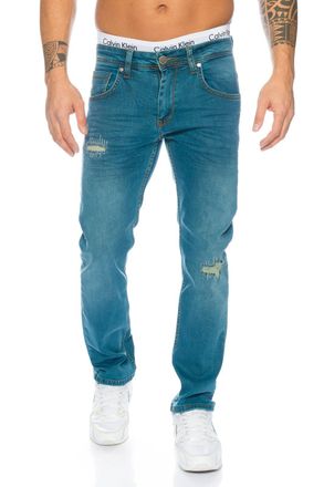 Rock Creek Herren Designer Jeans Denim Blau Hose Herrenjeans [LL-315 - Blau - W42 L38]
