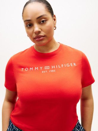 Tommy Hilfiger T-Shirt CRV REG CORP LOGO C-NK SS in gro&szlig;en Gr&ouml;&szlig;en
