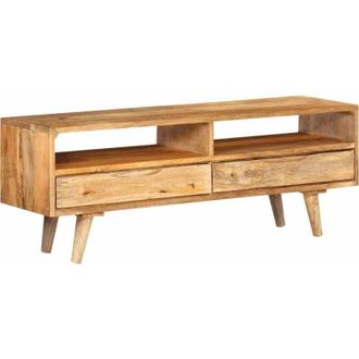 vidaXL Meuble tv 110x30x41 cm bois massif de manguier Vidaxl